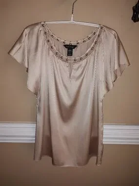 White House Black Market | Tops | White House Black Market Silk Blouse ...
